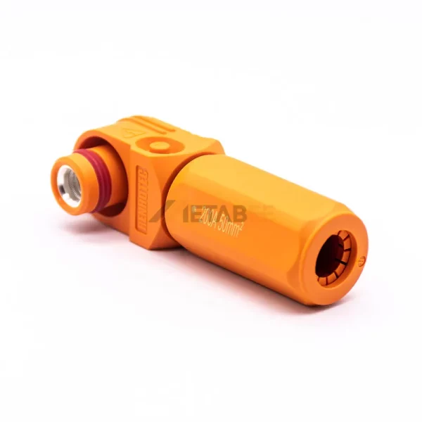 Right Angle 8mm 200A Single Core Energy Storage Connector - MetabeeAI