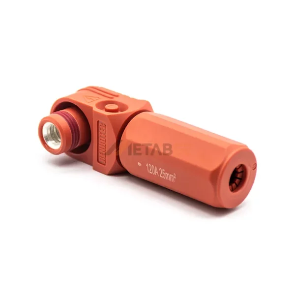 Right Angle 8mm 120A Energy Storage Cabinet Plug Connector - MetabeeAI